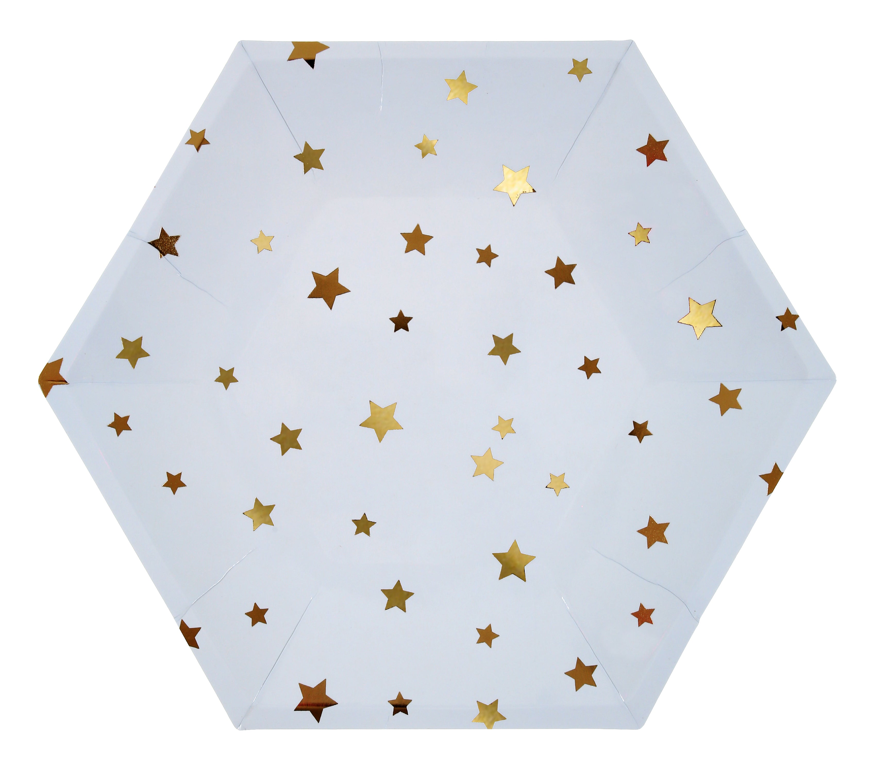 Colorful Gold Star Paper Plates – Sugar Moon Bloom