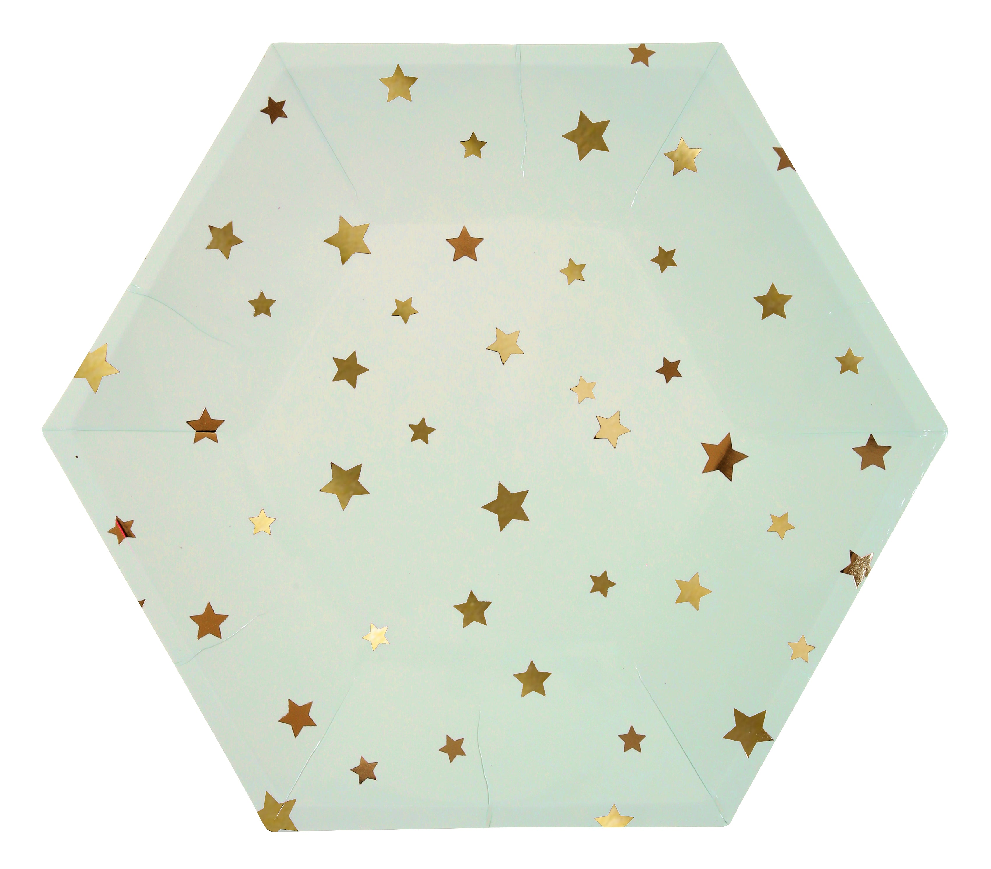 Colorful Gold Star Paper Plates – Sugar Moon Bloom